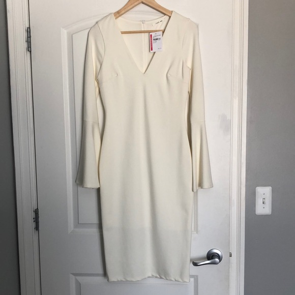Just Me | Dresses | Simple Elegant Off White Dress | Poshmark